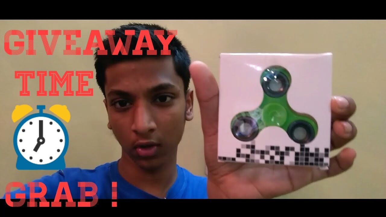It's Giveaway Time | Fidget Spinner Giveaway - YouTube