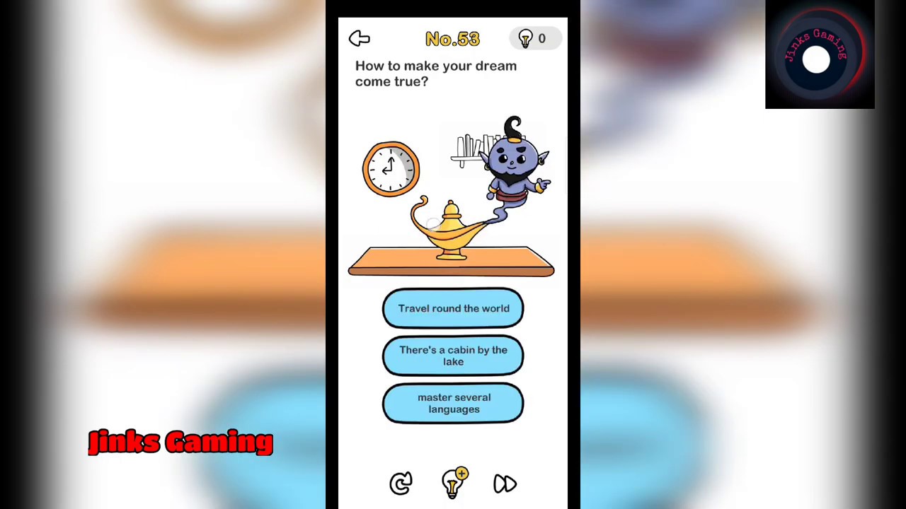 How to pass Brain out level 53? How to make your dream come true? - YouTube