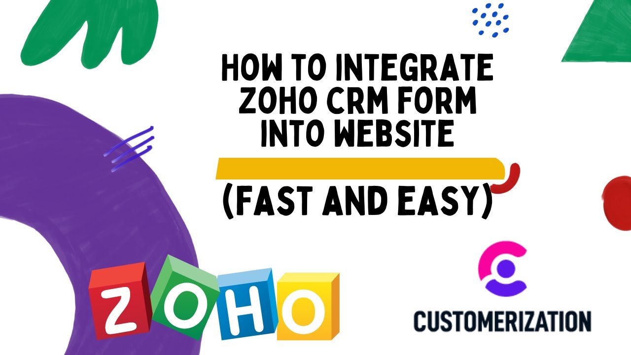 How to Integrate Zoho Form into a Website 2022 (FAST AND EASY) - YouTube