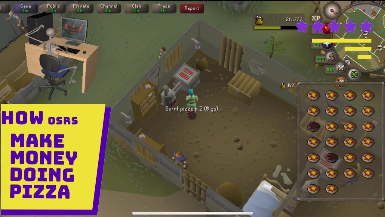 How Much Money Make OSRS Doing Pizza - YouTube