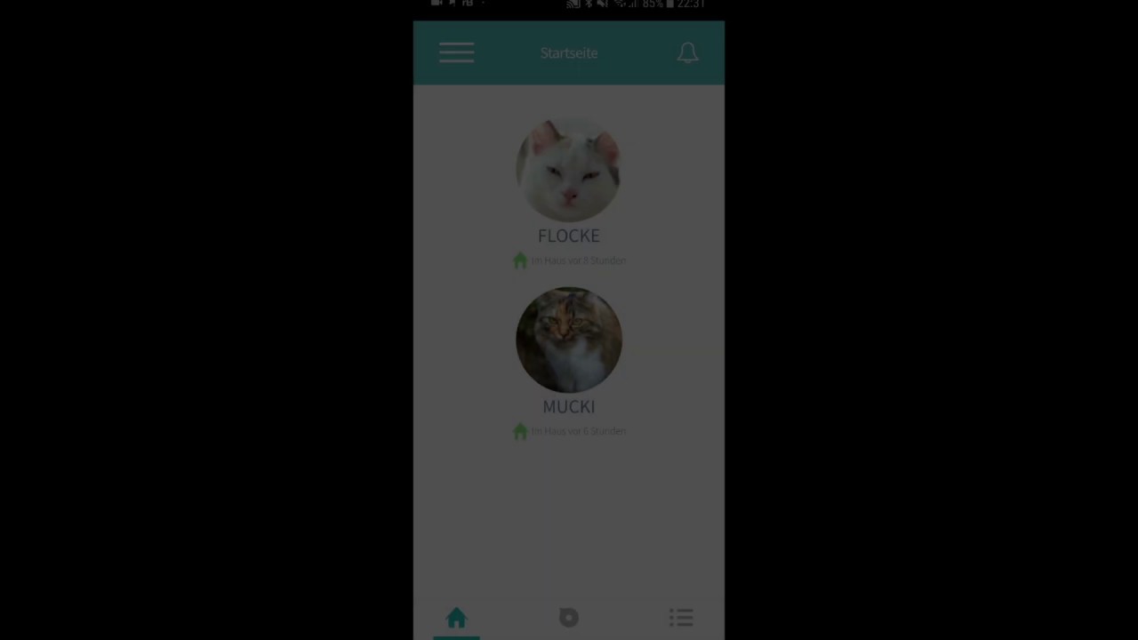So funktioniert die App von Surepetcare für die Katzenklappe Microchip ...