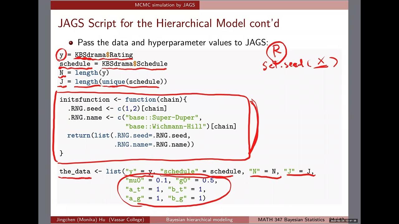 [Bayesian hierarchical modeling] MCMC simulation by JAGS part 2 - YouTube