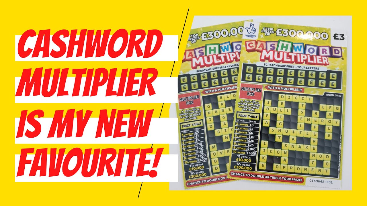The National Lottery Cashword Scratch Card Reveal - YouTube
