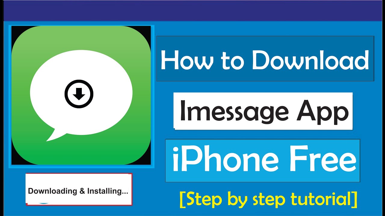 How to Download iMessage on iPhone - YouTube