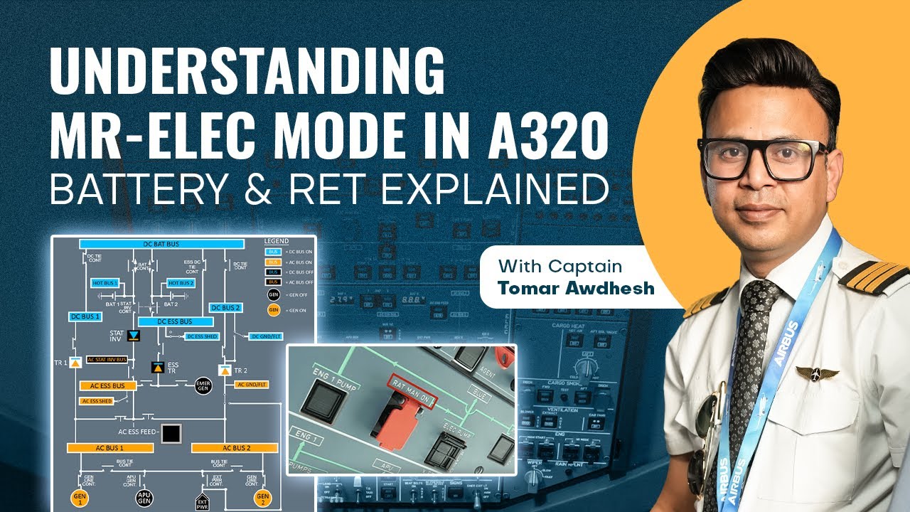Understanding MR-ELEC Mode in A320 | Battery & RET Explained - YouTube