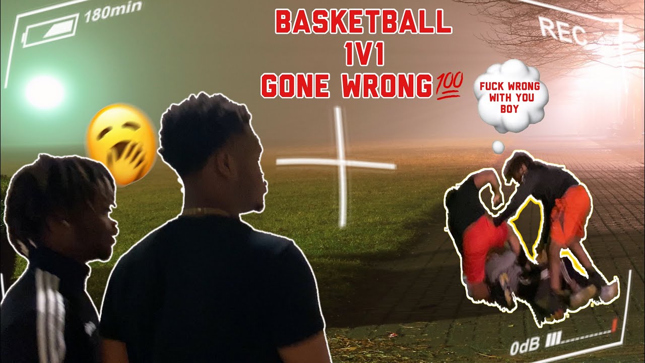 Basketball 1v1 $100 bet gone wrong (we fought) |College Edition| - YouTube