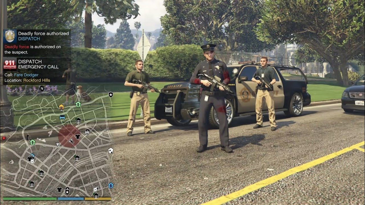 GTA V : Day 123 in LSPD | Michael Transport All Criminal in Jail ...