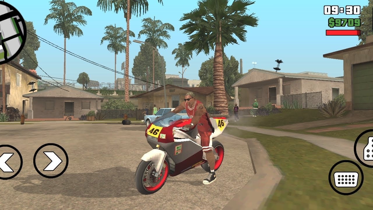 CJ RIDING HIS NEW BIKE || OPEN WORLD GAMING MOBILE - YouTube