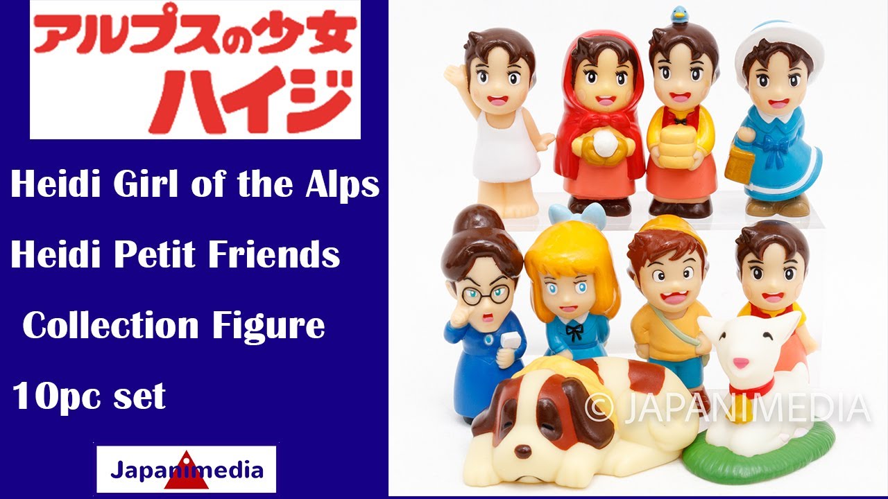 Heidi Girl of the Alps Heidi Petit Friends Collection Figure 10pc set ...
