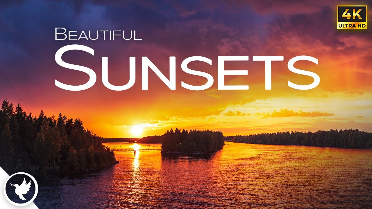 Relax with Breathtaking Sunsets - Peaceful, Calming, , Soothing, Piano ...