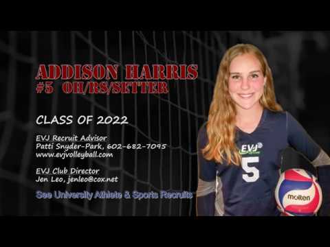 Addison Harris, OH/RS/S, 2018 USAV GJNC, EVJ 14N1 - YouTube