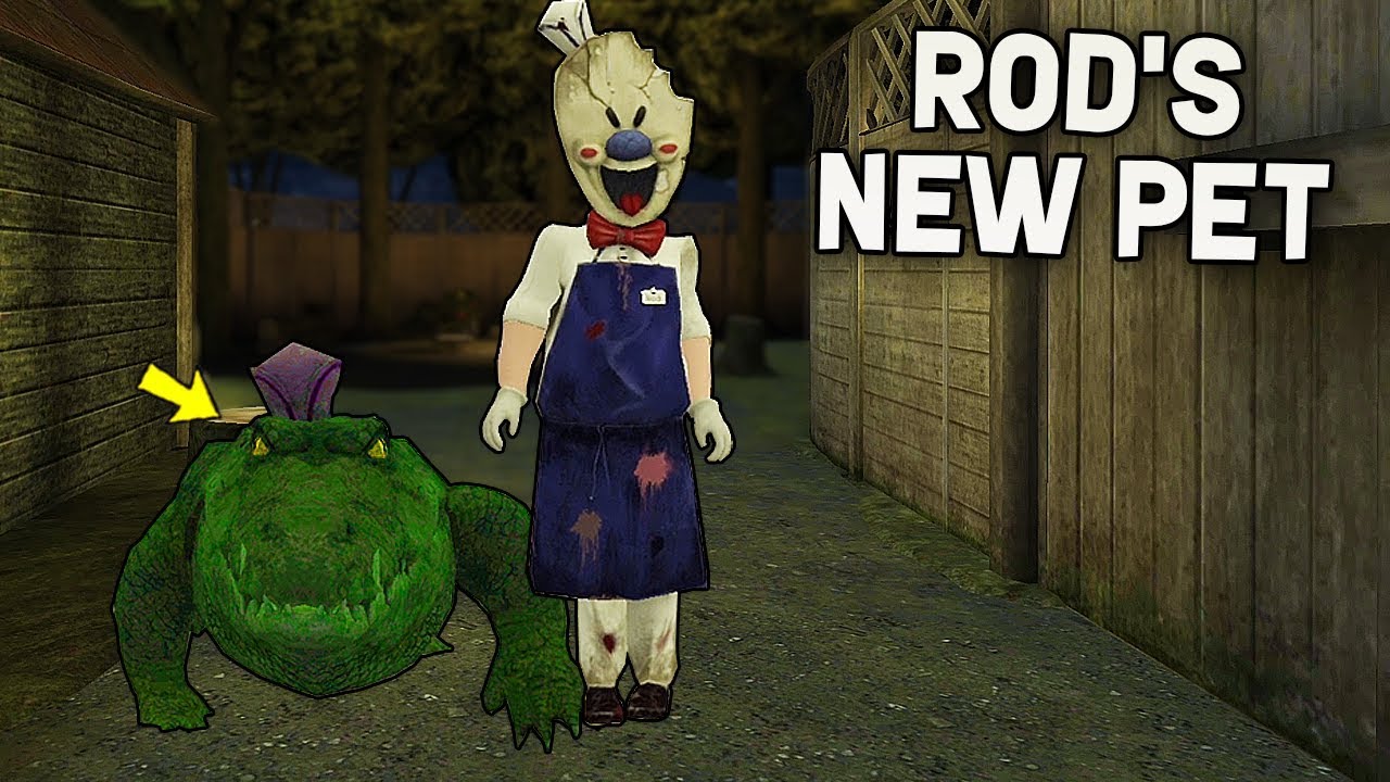 MEETING ROD'S NEW CROCODILE PET! (Ice Scream Episode 3 Update Gameplay ...
