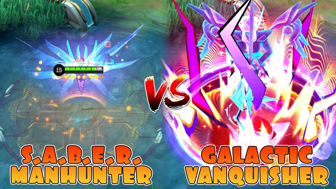 Freya Galactic Vanquisher Legendary Skin VS SABER Manhunter Skin ...