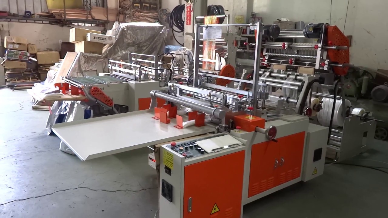 Mushroom Grow Bag Machine 香菇菌種袋製袋機 - YouTube