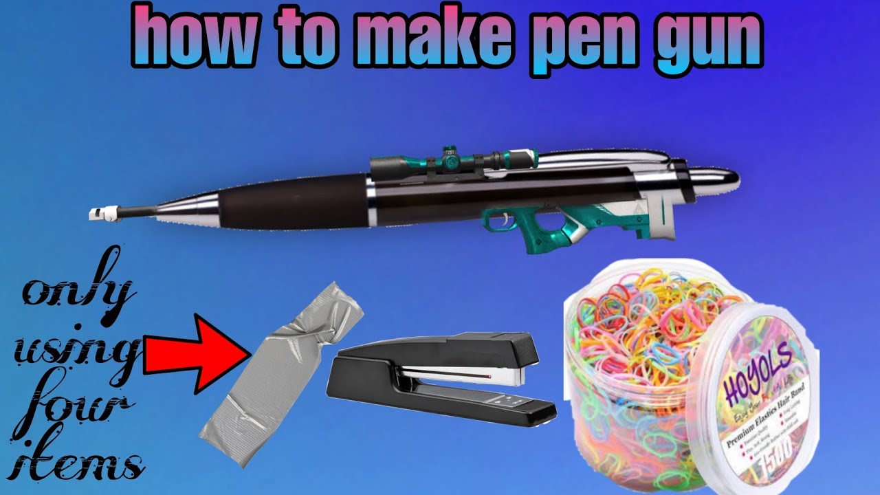 how to make pen gun || all in one experiment || pen shooter || only ...
