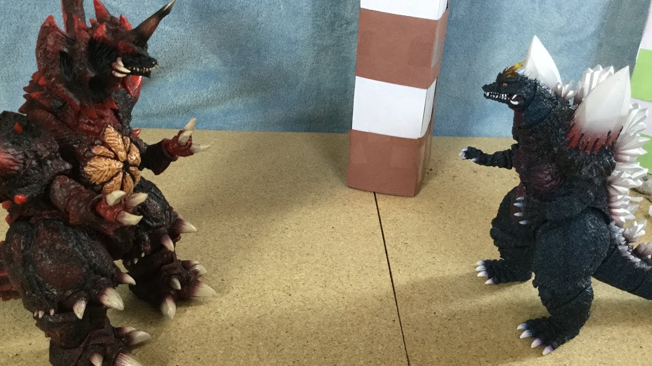 Space Godzilla vs Destroyah (Stop Motion) - YouTube