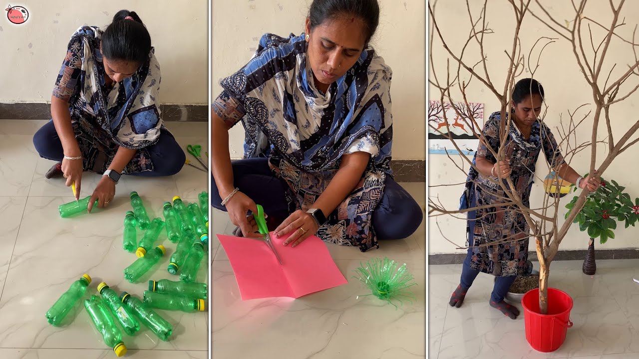 Amazing Artificial Plastic Bottle Tree making #tree #artificial # ...