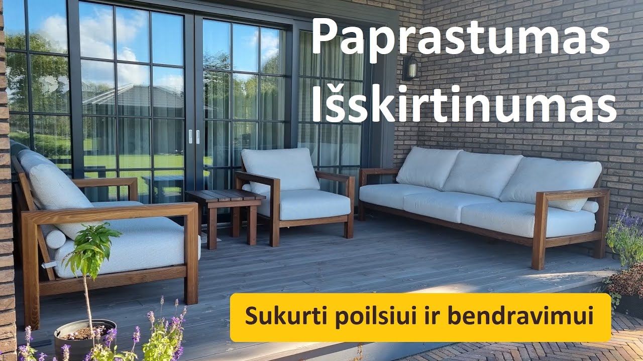 Lauko baldai terasai | Įsigykite baldus iš gamintojų 🚩 - YouTube