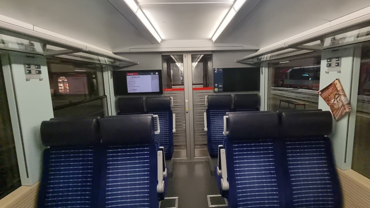 Wagenrundgang im RhB Allegra - YouTube