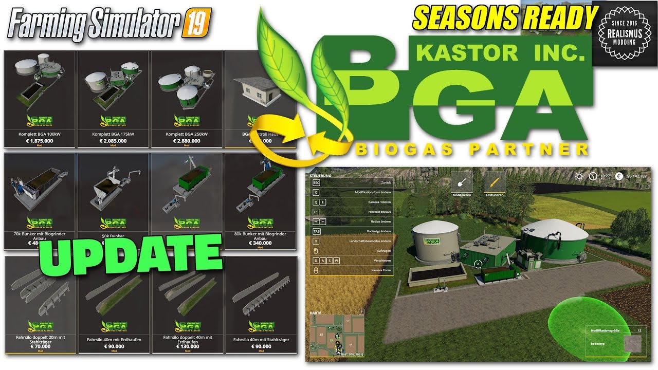 FS19 | MODULARE BGA PACK v1.1.0.1 by Kastor - overview - YouTube