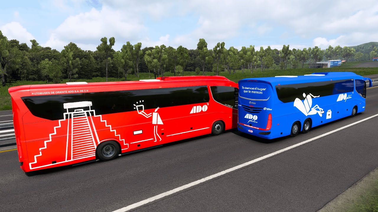 Chófer de Autobús ADO ROJO Irizar i8 Cruzando las Cumbres de Maltrata ...