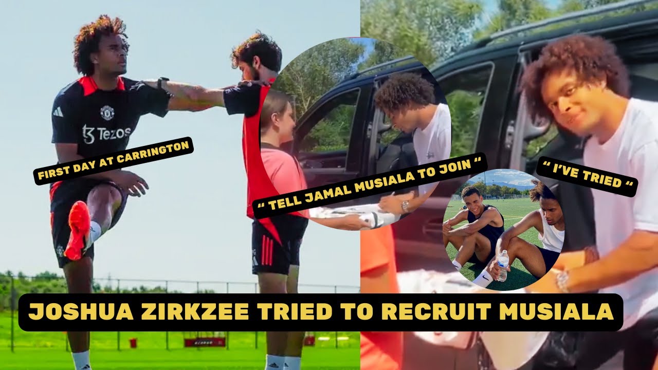 Joshua Zirkzee Tried To Recruit Jamal Musiala When in Holiday Together ...