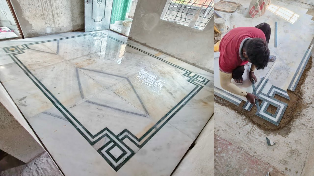 Marble Border Corner Design _ How to make this type design on your ...