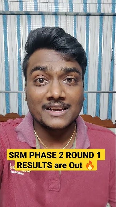 SRM Phase 2 Round 1 Allotment | Released Now 🔥 | Check from Link in Description #srm #srmjee ...
