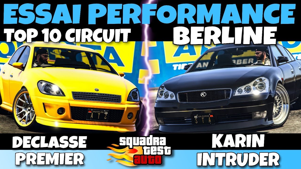 Karin Intruder vs Declasse Premier GTA 5 GTA ONLINE Essai performance ...