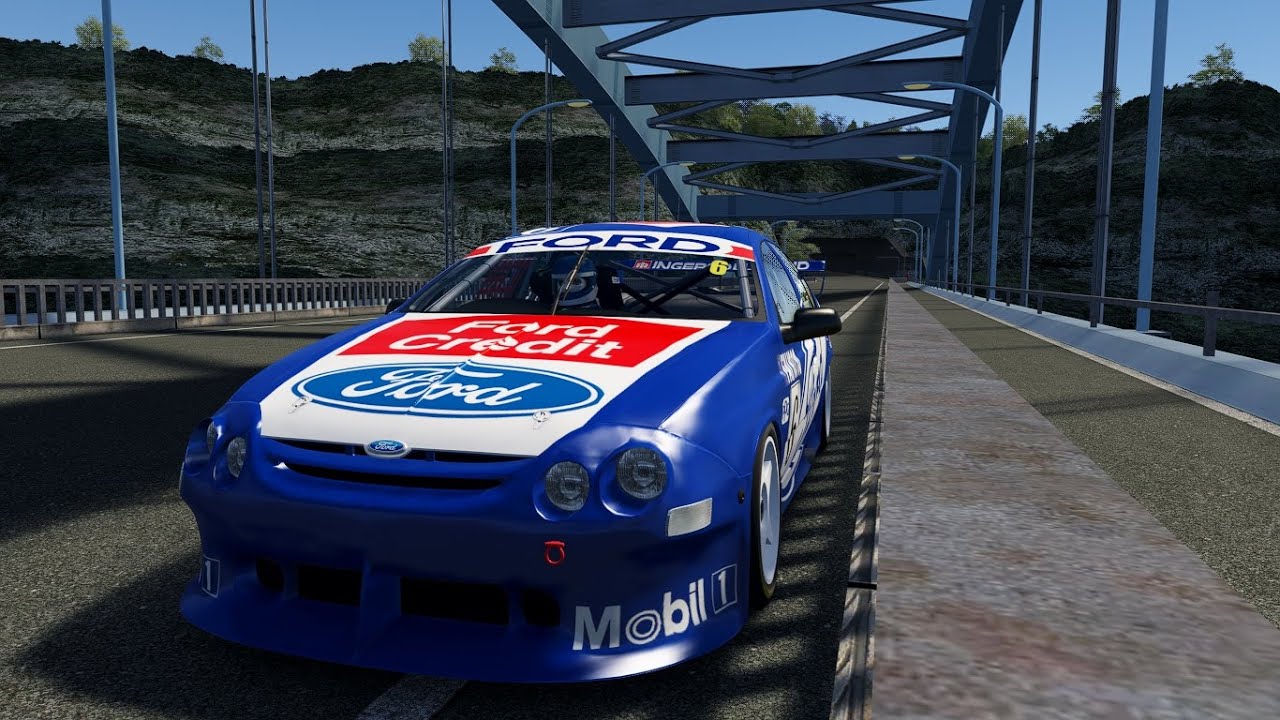 Assetto Corsa V8 supercars 1999 Ford Falcon AU at Gran Valley Speedway ...