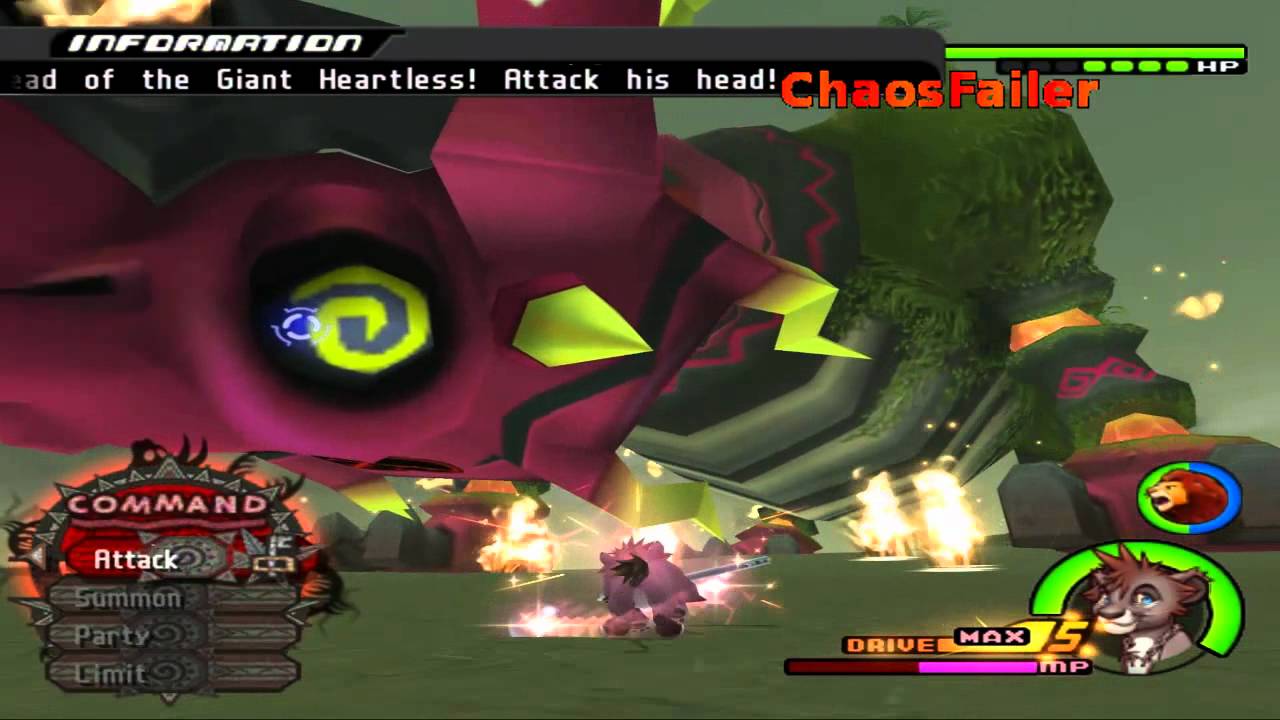 Kingdom Hearts 2 Final Mix - Groundshaker (Critical Mode Level 1) [HD ...