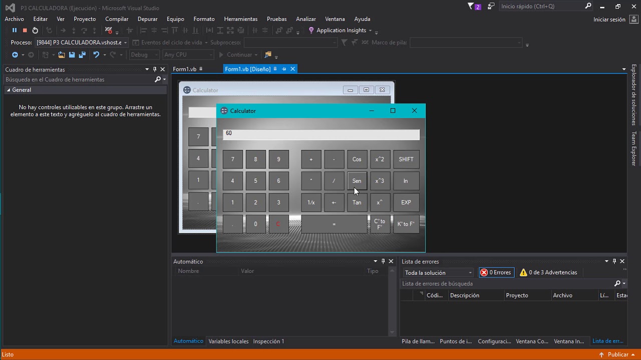 Calculadora científica en Visual Basic - YouTube