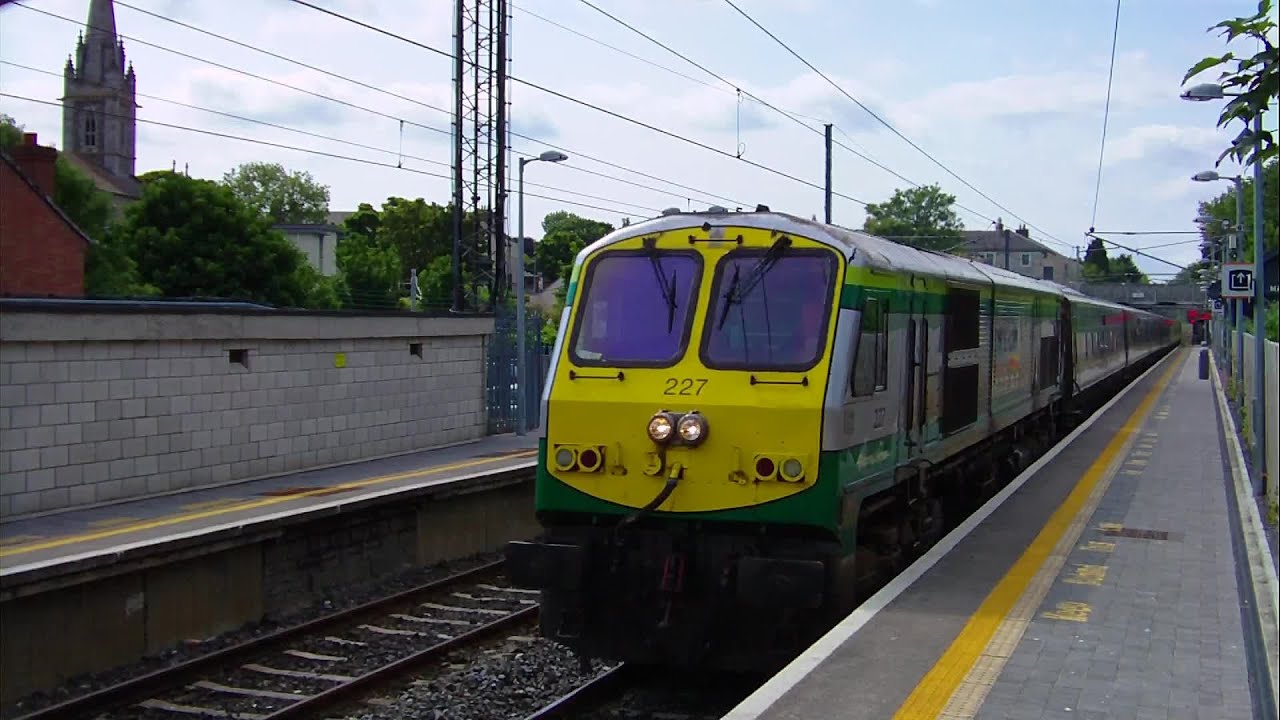 Irish Rail Class 201 number 227 + Enterprise - Malahide Station - YouTube