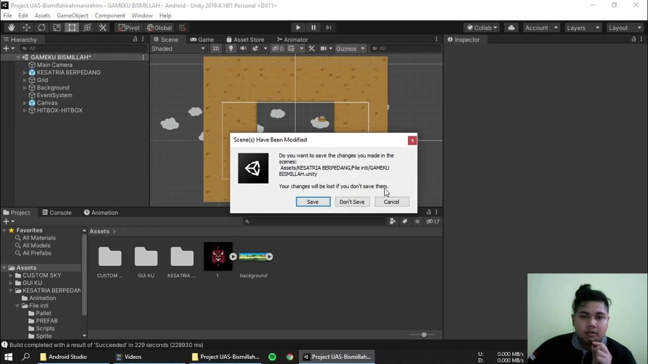 Export Project Unity ke bentuk Aplikasi ANDROID (APK) - Tutorial masih belajar - YouTube