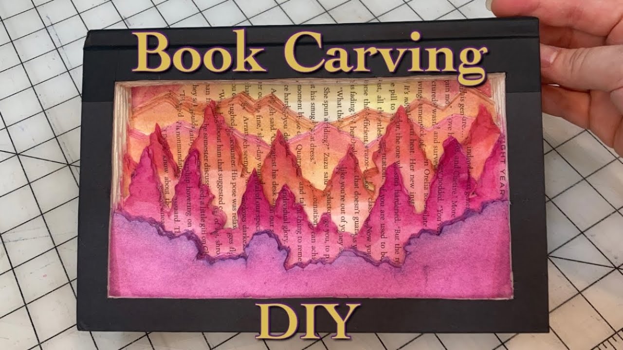 How to Carve a Book for Your FIRST ANNIVERSARY: Making A PAPER GIFT to ...