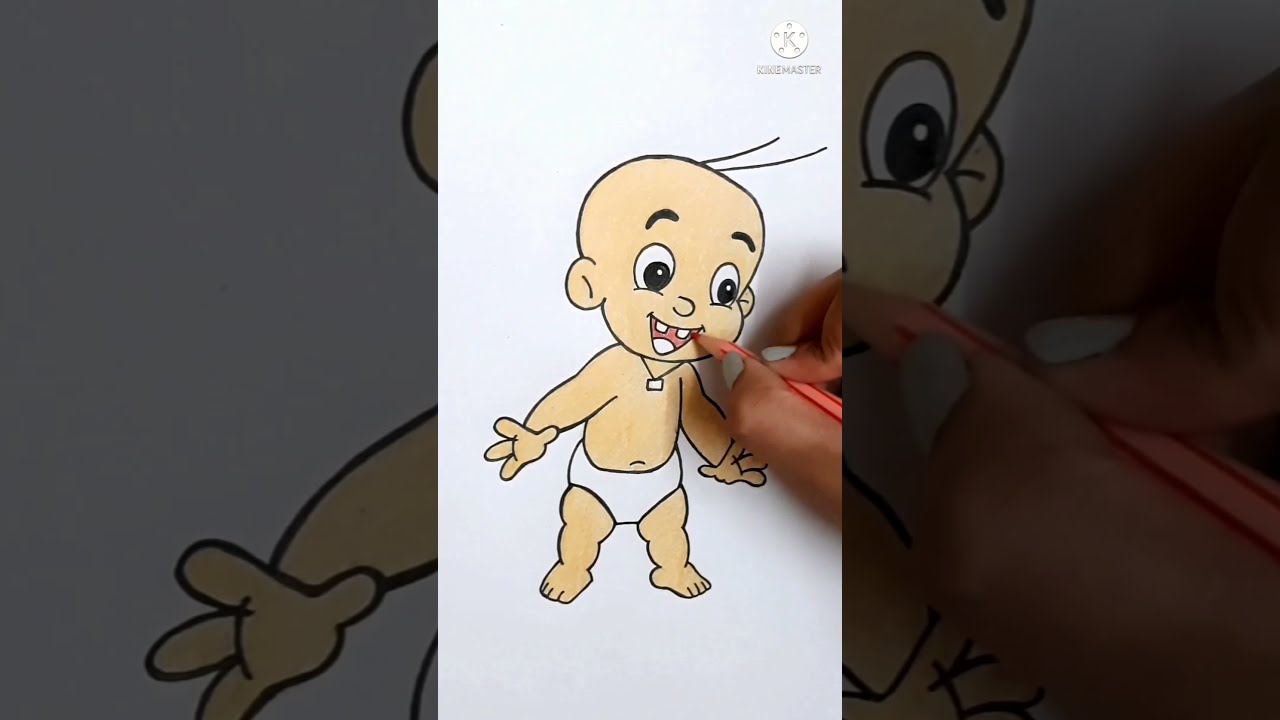 How to Draw Raju from Chotta Bheem | Raju Drawing #shorts # ...