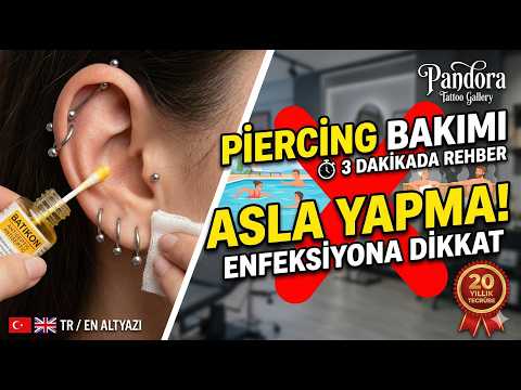 Piercing Bakımı Nasıl Yapılır? | Enfeksiyonu Önleyen 3 Dakikalık Rehber (2026)