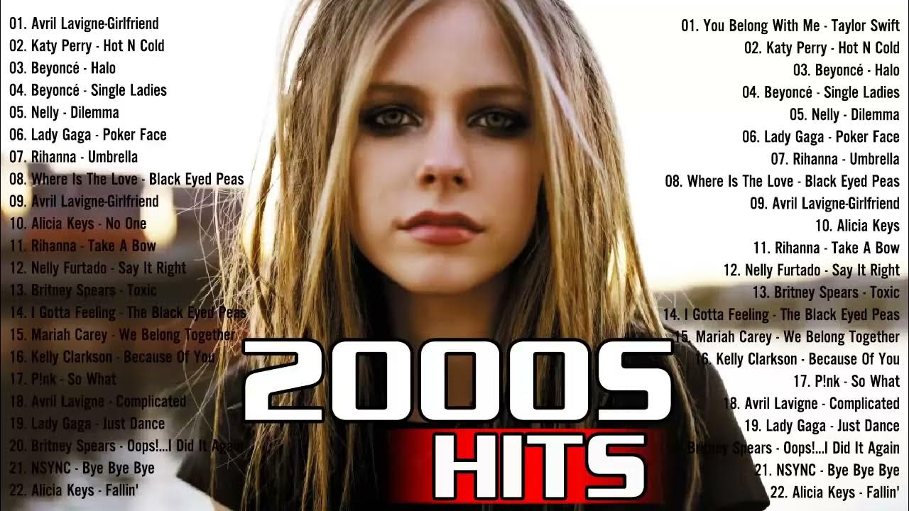 hit songs of 2000s ᴴᴰ - Rihanna, Eminem, Katy Perry, Nelly, Avril Lavigne, Lady Gaga - YouTube