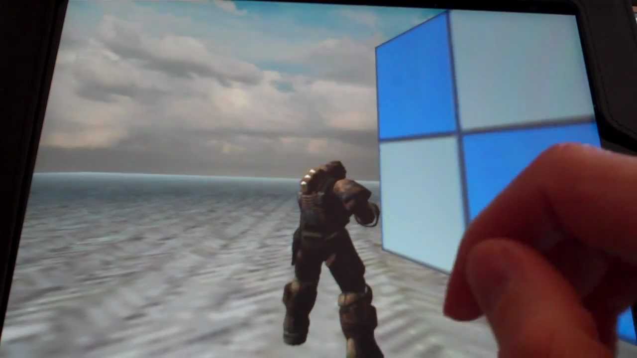 UDK prototype running on iPad - YouTube