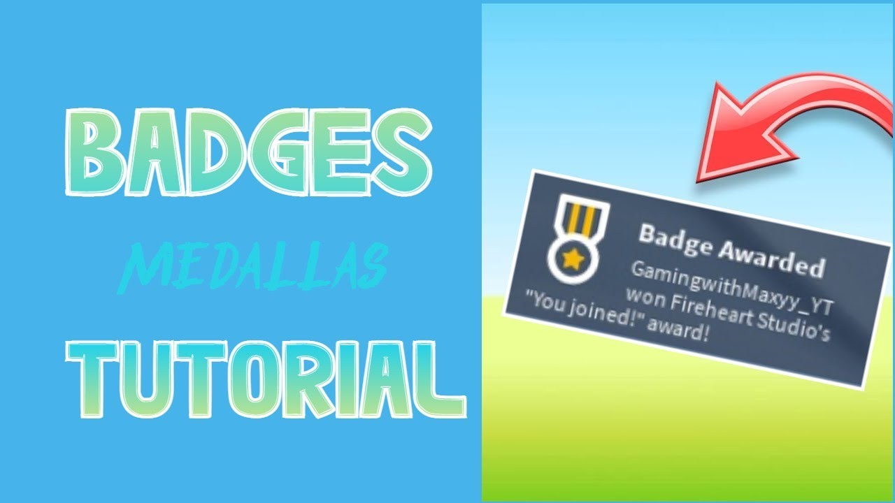 Como hacer una medalla/emblema/insgnia/badge en roblox studio. SCRIPT Y ...