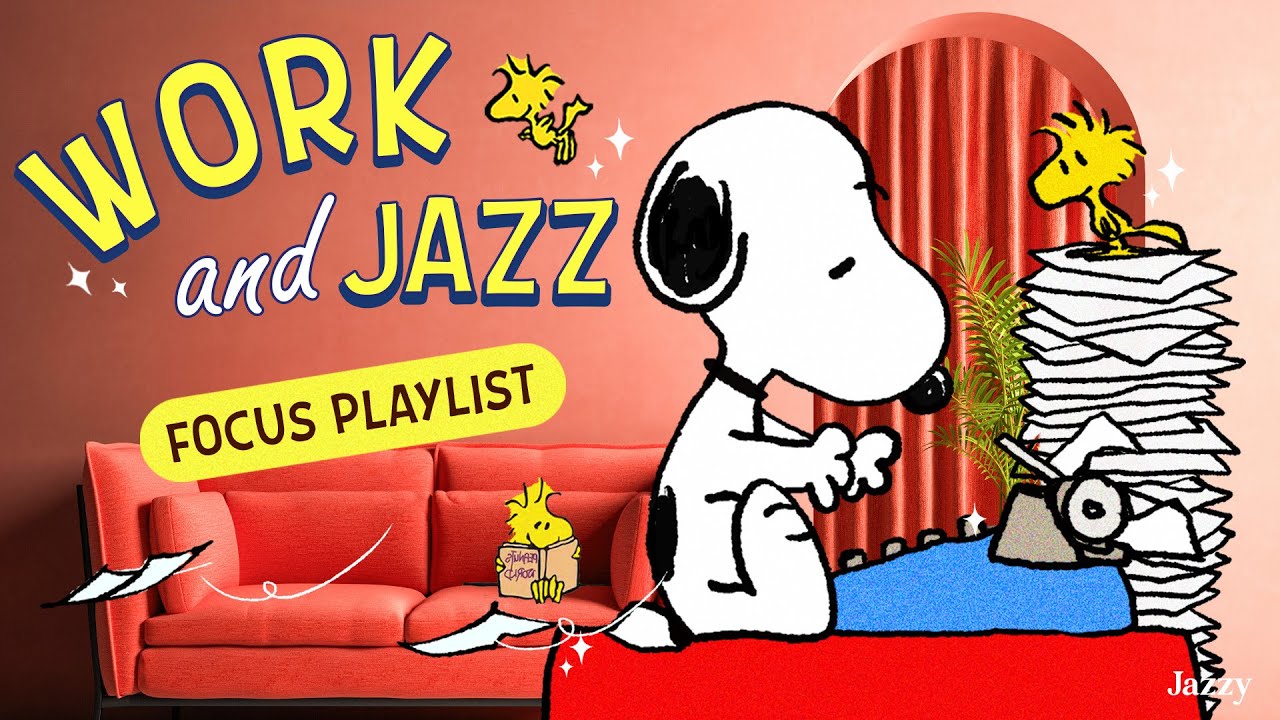 Morning Work Jazz with Snoopy 🌞| Smooth Playlist for Deep Focus by ...