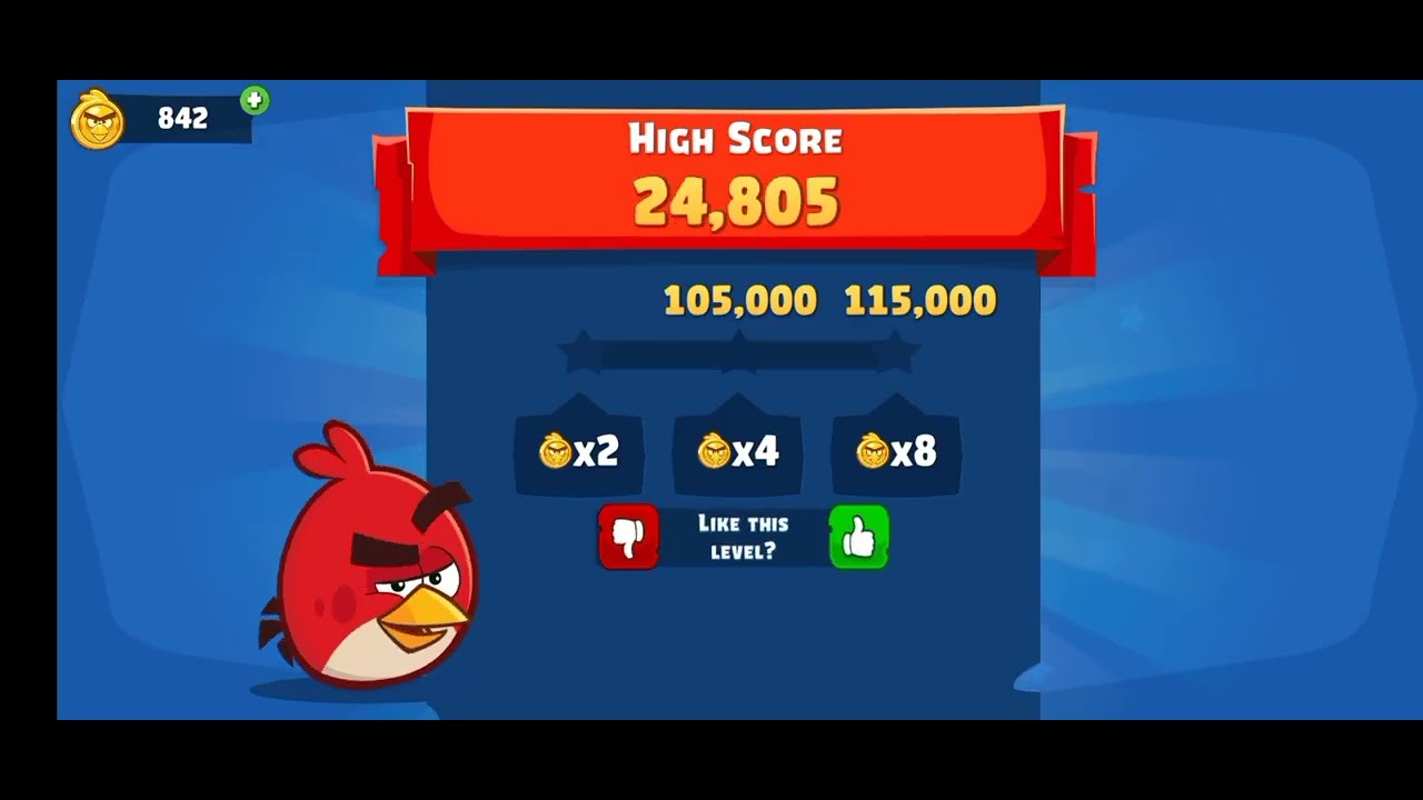 angry bird strong bank of work with friends - YouTube