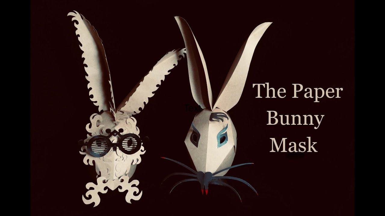 The Paper Bunny Rabbit Mask free Pattern - YouTube