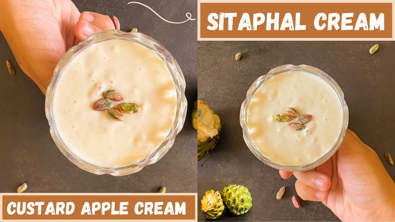 Dessert made of Custard Apple| Sitaphal Cream| Sitafal Dessert| #shorts ...