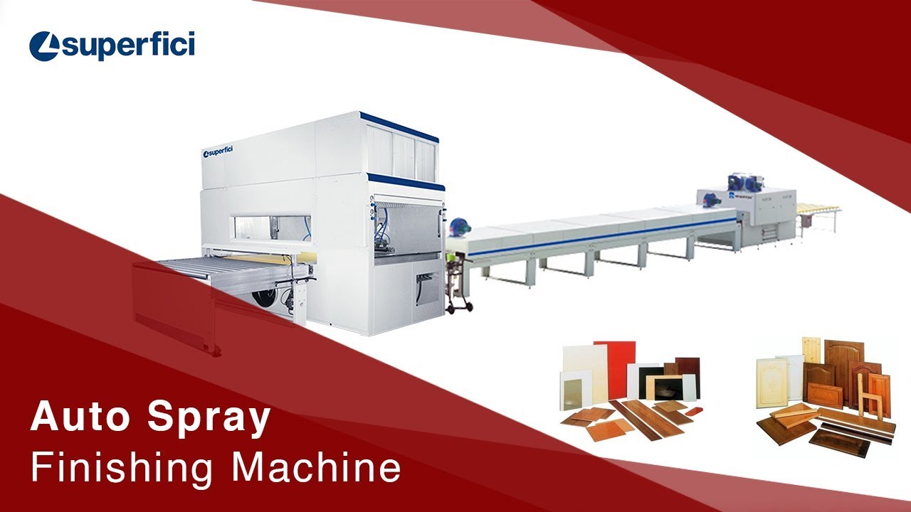 Auto Spray Finishing Machine | Superfici - Wharton - YouTube