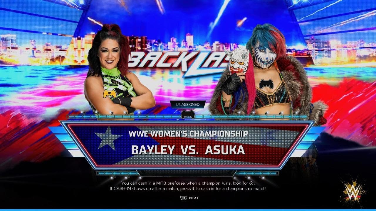 BACKLASH - BAYLEY VS ASUKA - WWE WOMEN'S CHAMPIONSHIP #WWE2K24 - YouTube