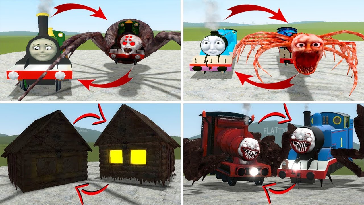NEW EVERYTHING TURNED INTO MONSTERS: HOUSE HEAD,THOMAS, CHOO CHOO ...