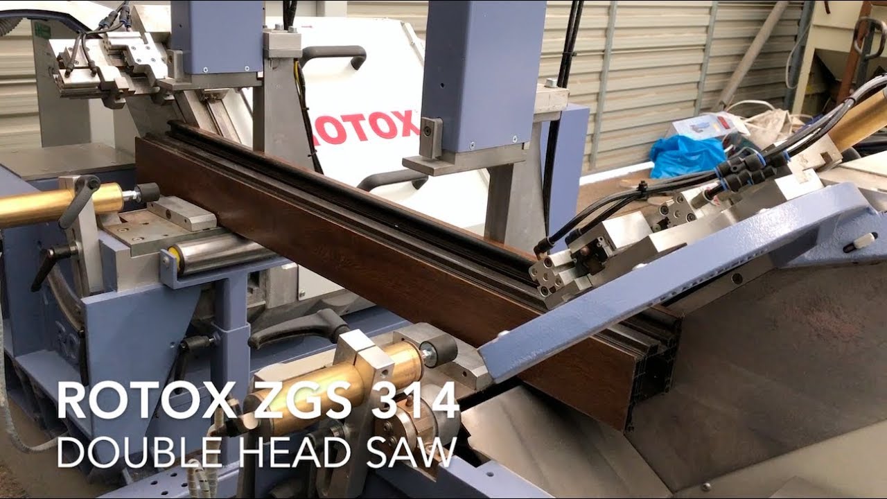 Double head saw ROTOX ZGS 314 - YouTube