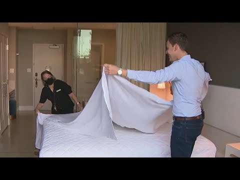 Ty Brennan gives housekeeping a try - YouTube