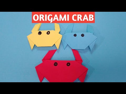 Easy And Fun Way To Make Cute Crabs - Origami Paper - Kepiting Yang ...